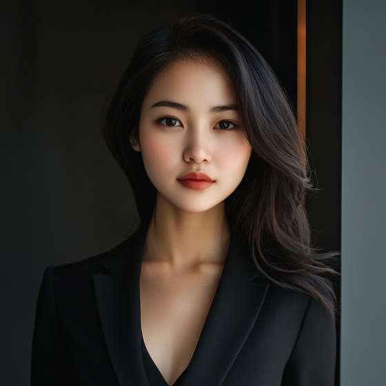 手机用户6195的文生图作品《亚洲女孩，西装职业照，迪》 - 新片场AI创作