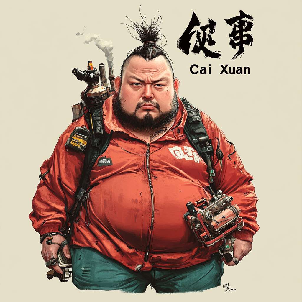 蔡犬子狼㍿的作品《做一个叫“Cai Xua》 - 新片场AI创作