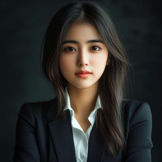 手机用户6195的文生图作品《亚洲女孩，西装职业照，气》 - 新片场AI创作