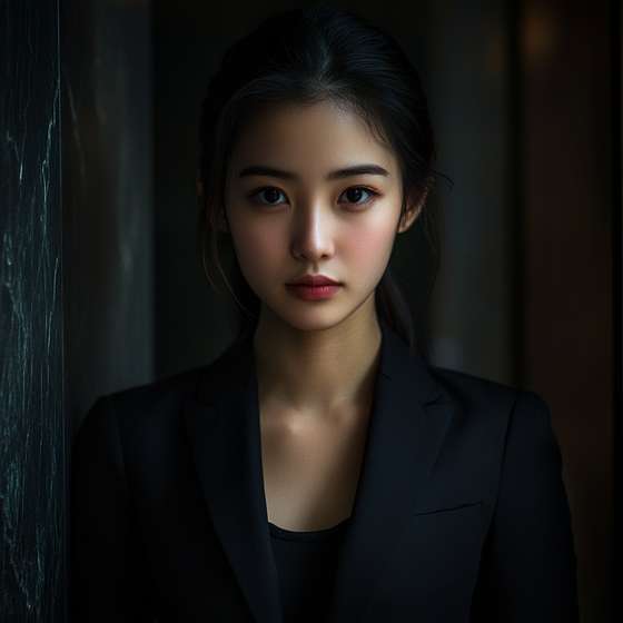 手机用户6195的文生图作品《亚洲女孩，西装职业照，气》 - 新片场AI创作
