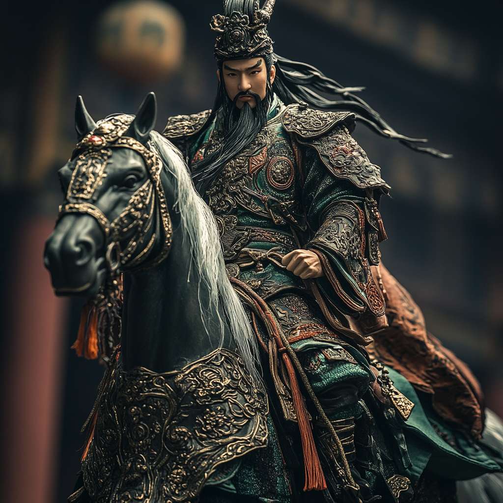 John Guan的文生图作品《关羽骑马》 - 新片场AI创作