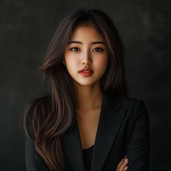 手机用户6195的文生图作品《亚洲女孩，西装职业照，迪》 - 新片场AI创作