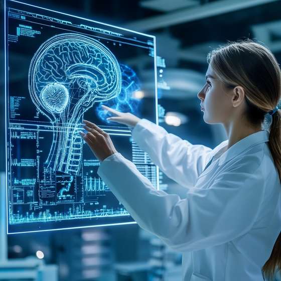 李江的文生图作品《生成一张人工智能在医疗领》 - 新片场AI创作