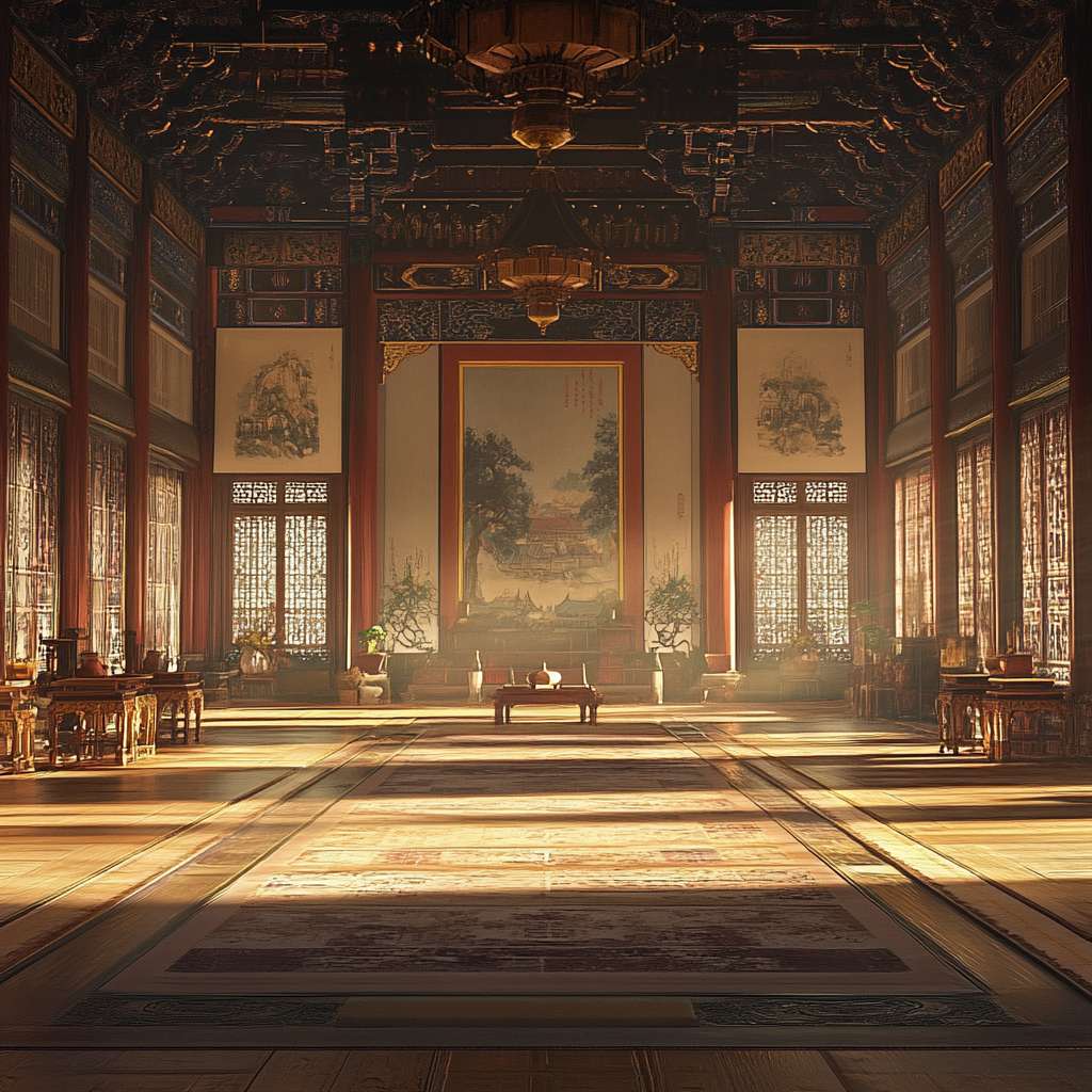 John Guan的文生图作品《明朝 宫殿内 动画》 - 新片场AI创作