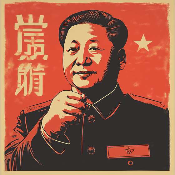 手机用户7716的文生图作品《中国建党精神创新设计海报》 新片场ai创作