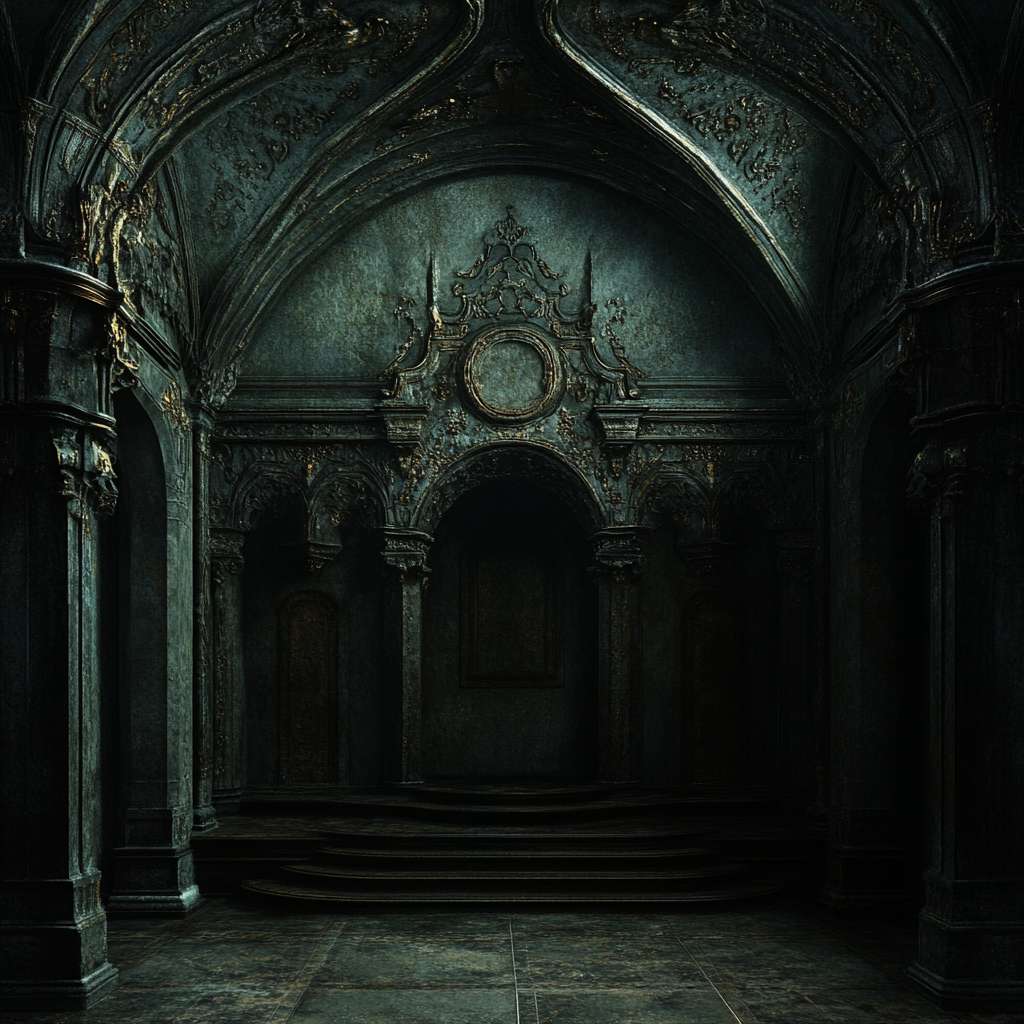 John Guan的文生图作品《阿房宫 内部 暗，立体》 - 新片场AI创作